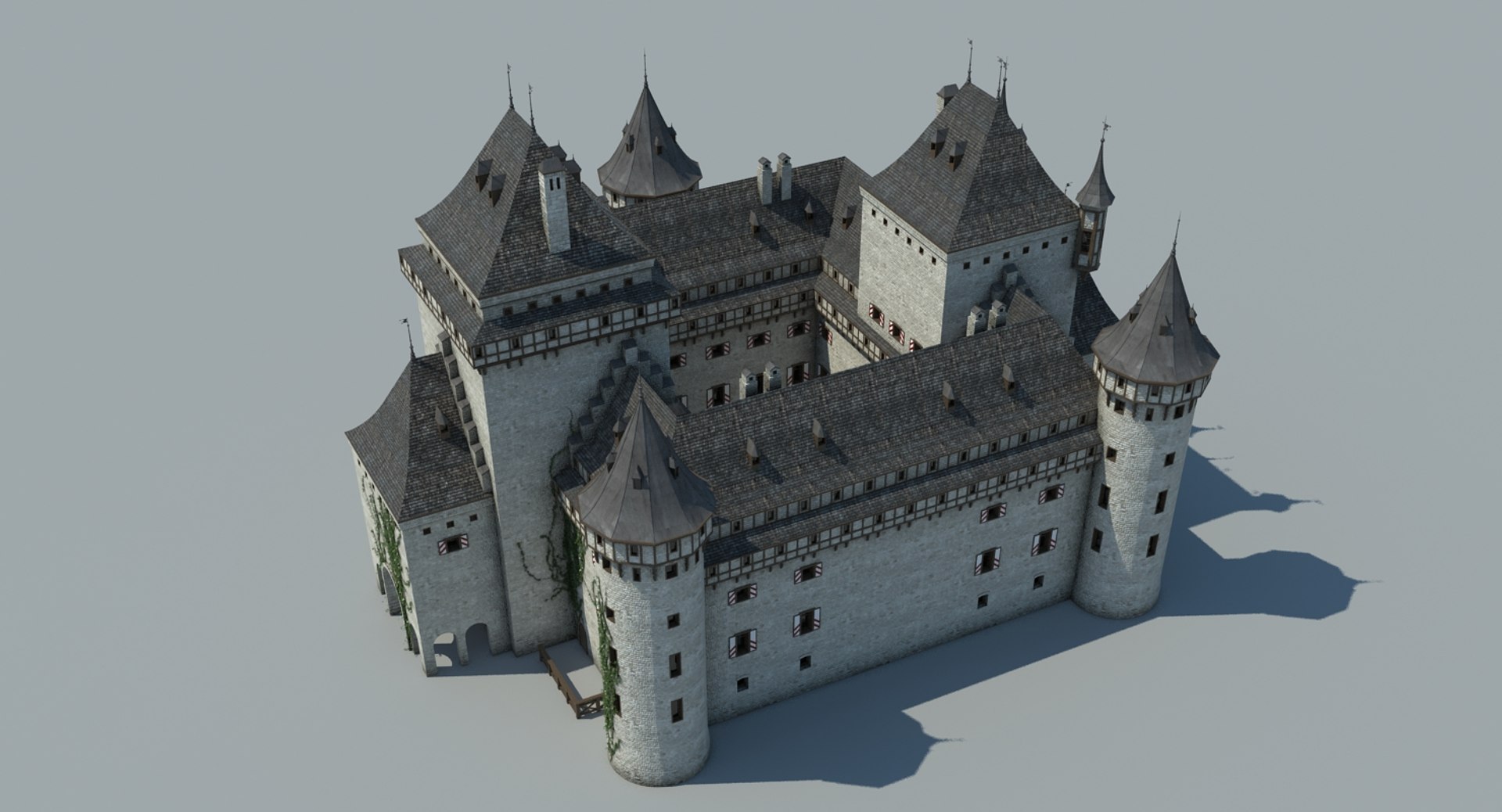 Castle Landmark 3d Model