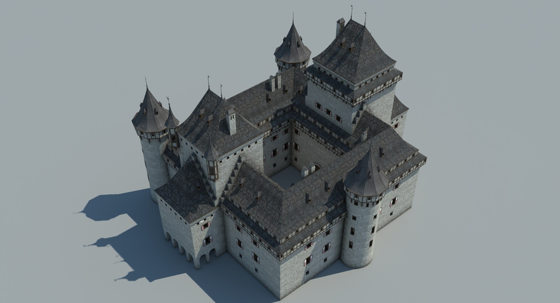 Castle Landmark 3d Model