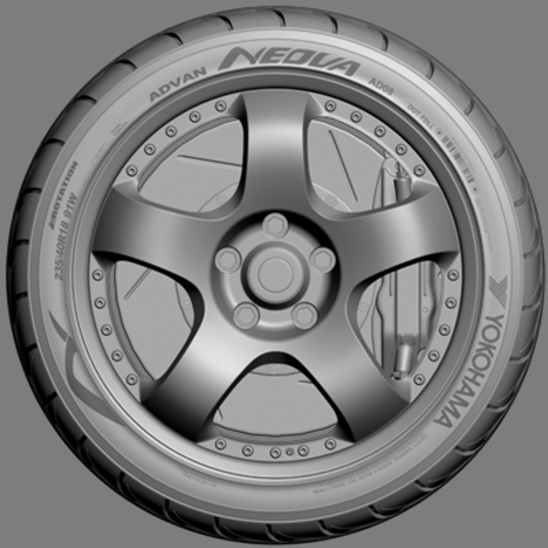 Garson Deep Racing Wheel 3d Model