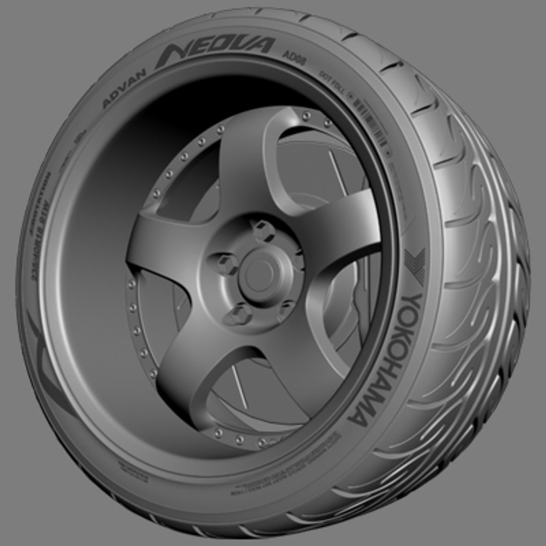 Garson Deep Racing Wheel 3d Model