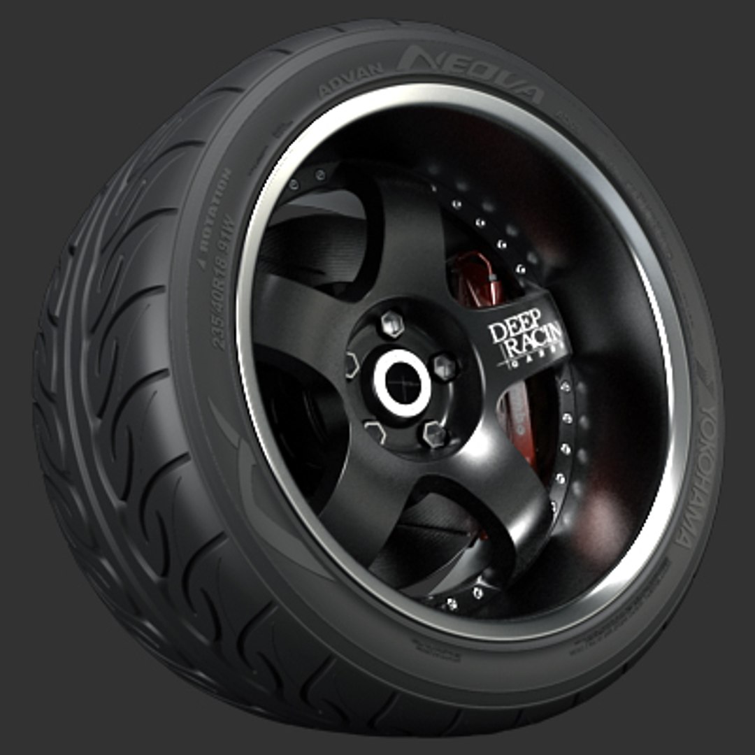 Garson Deep Racing Wheel 3d Model