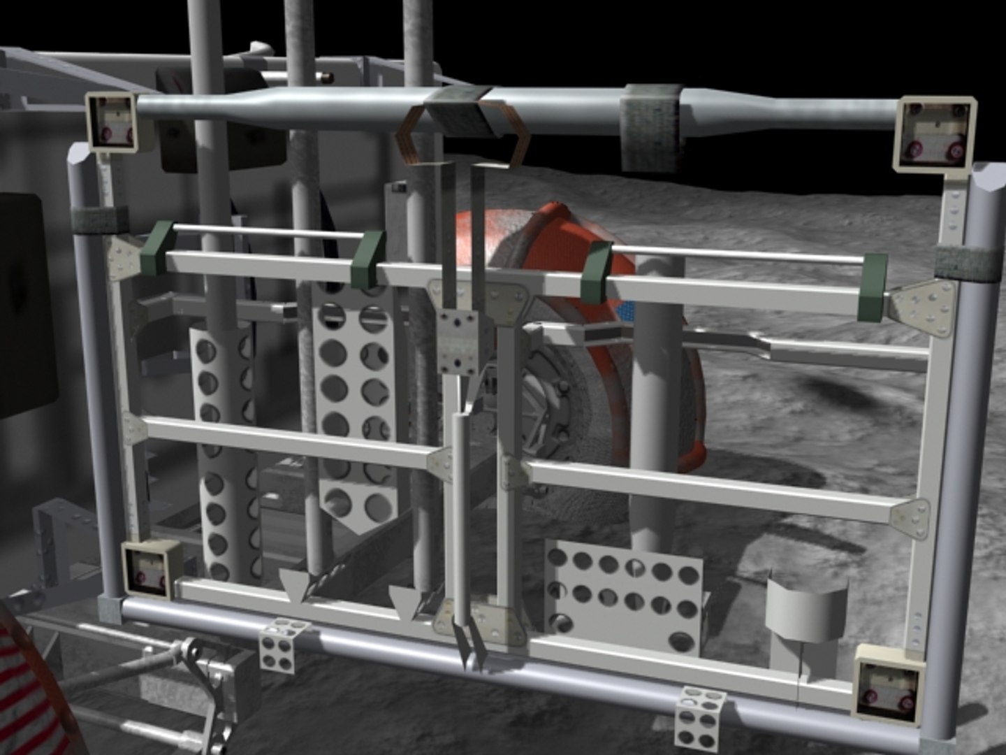 nasa apollo lunar lrv 3d model