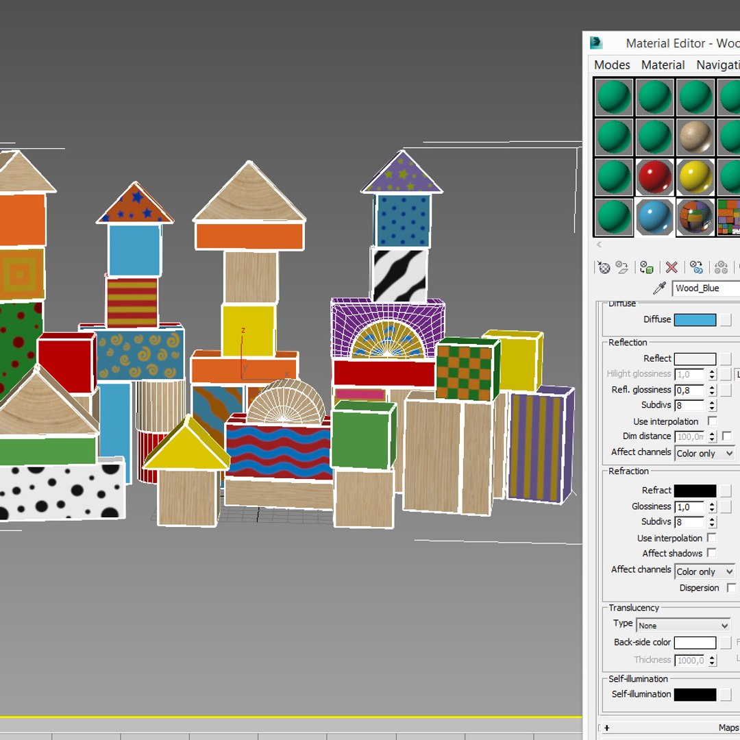 3D wooden building blocks model - TurboSquid 1244638