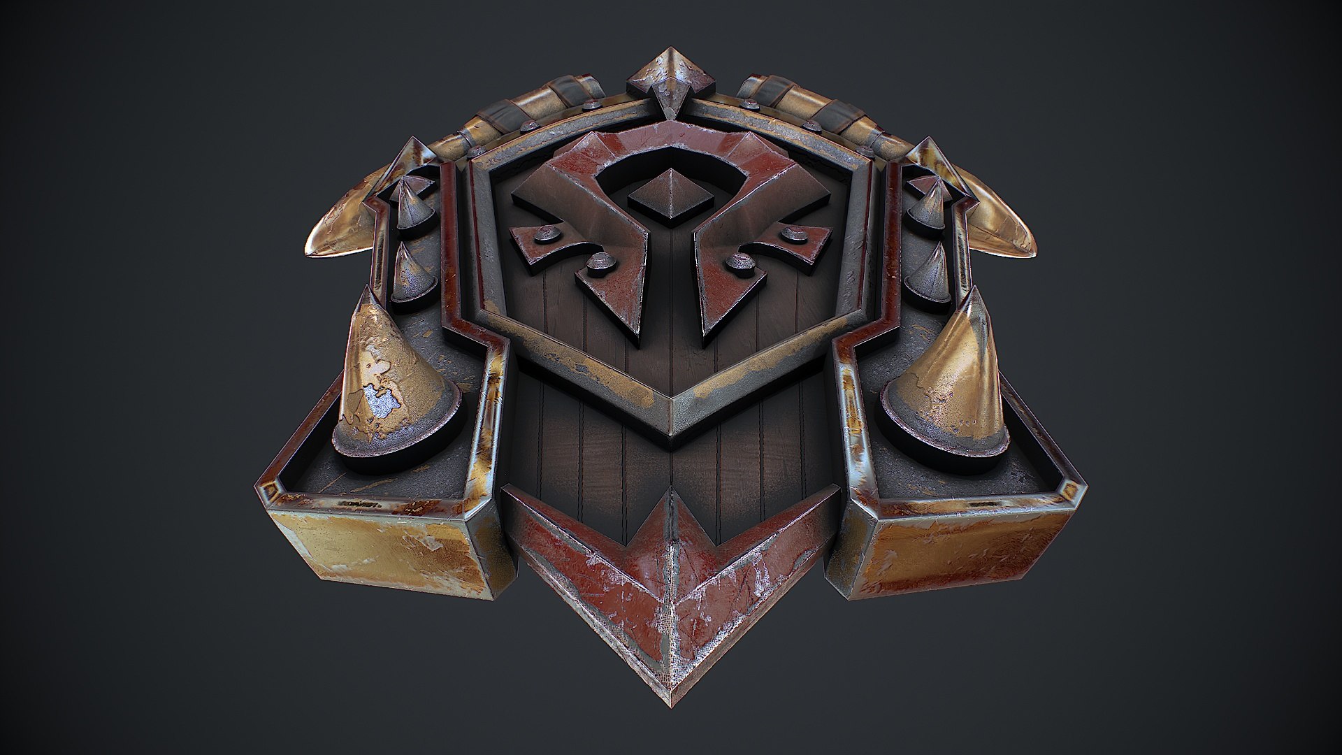 3D Fantasy Shield 5 Model - TurboSquid 2117651