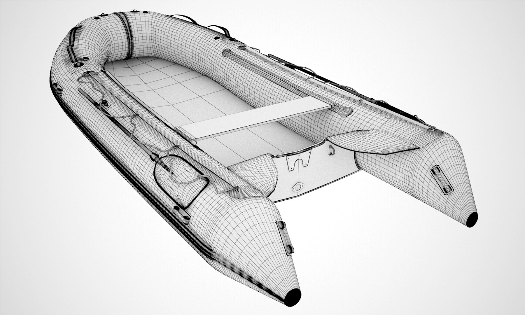 3d Model Inflatable Boat