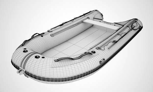 3d model inflatable boat