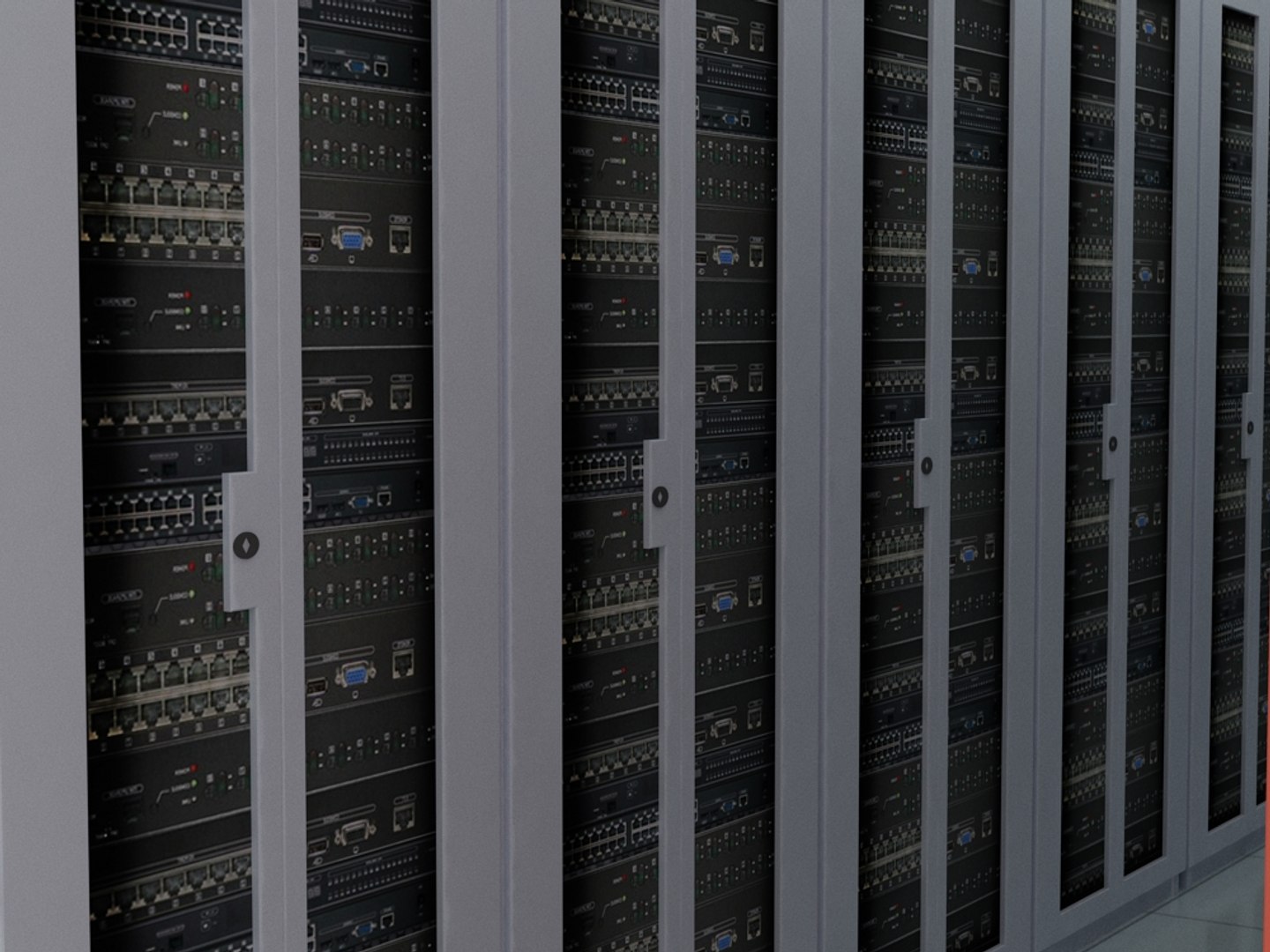 3D computer server room 2 model - TurboSquid 1594484