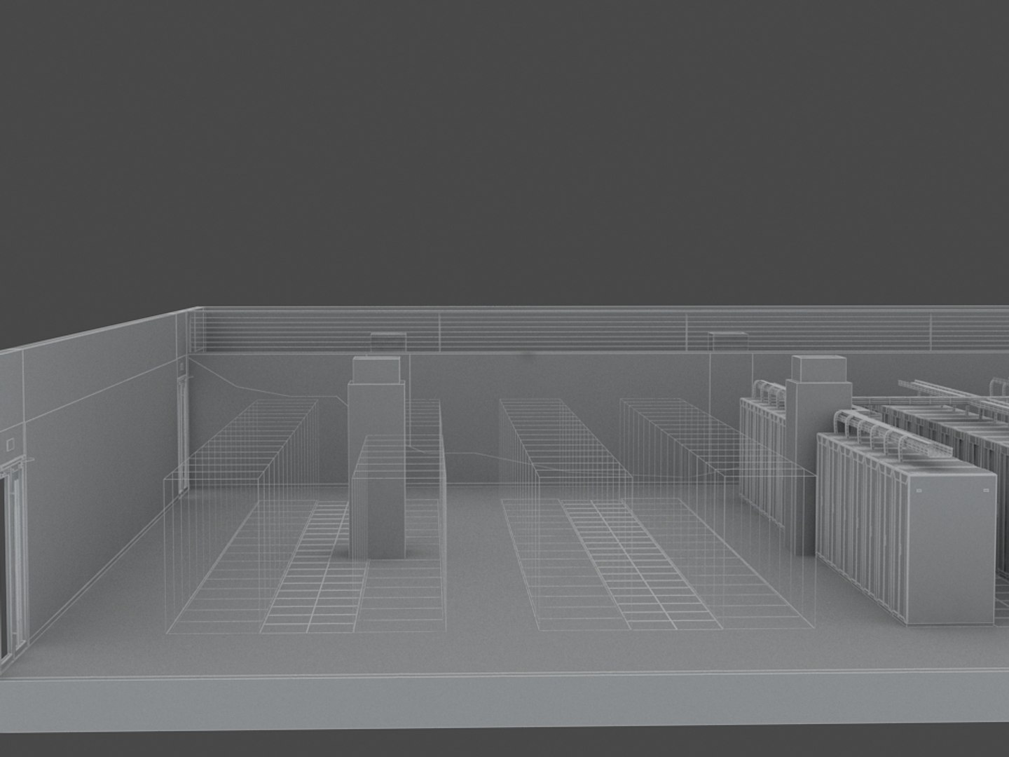 3D computer server room 2 model - TurboSquid 1594484