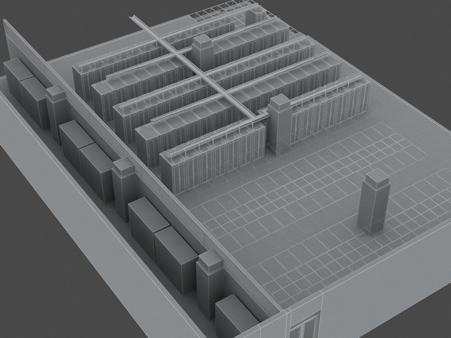 3D computer server room 2 model - TurboSquid 1594484