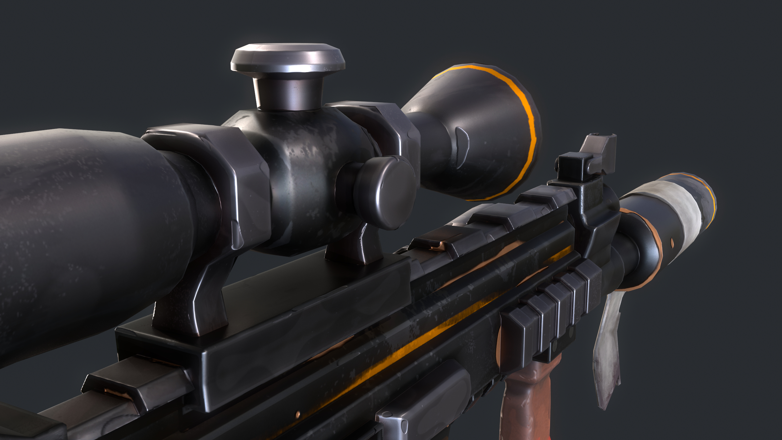 FN SCARL Stylized PBR Gun 3D model - TurboSquid 1839214