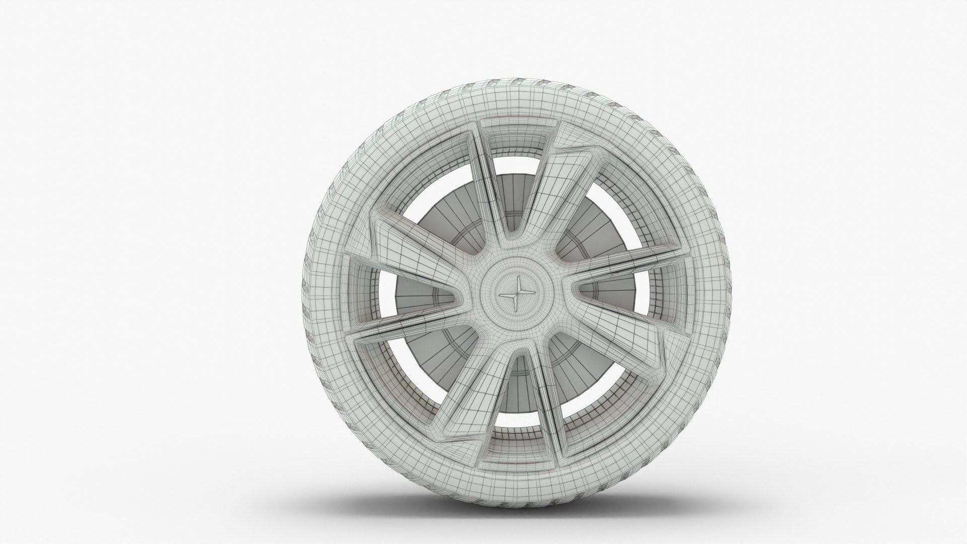 Car Polestar Wheel With Rim 3D Model - TurboSquid 2146046