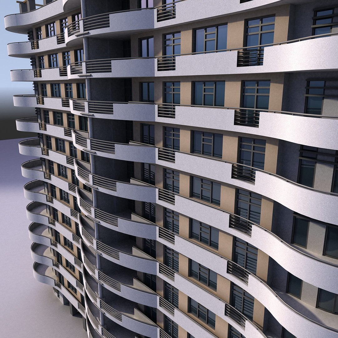 Residential Building 3d Max