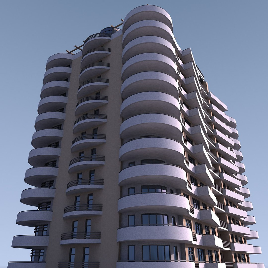 Residential Building 3d Max