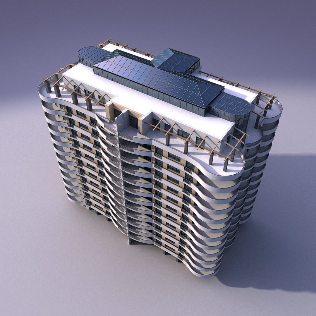 Residential Building 3d Max