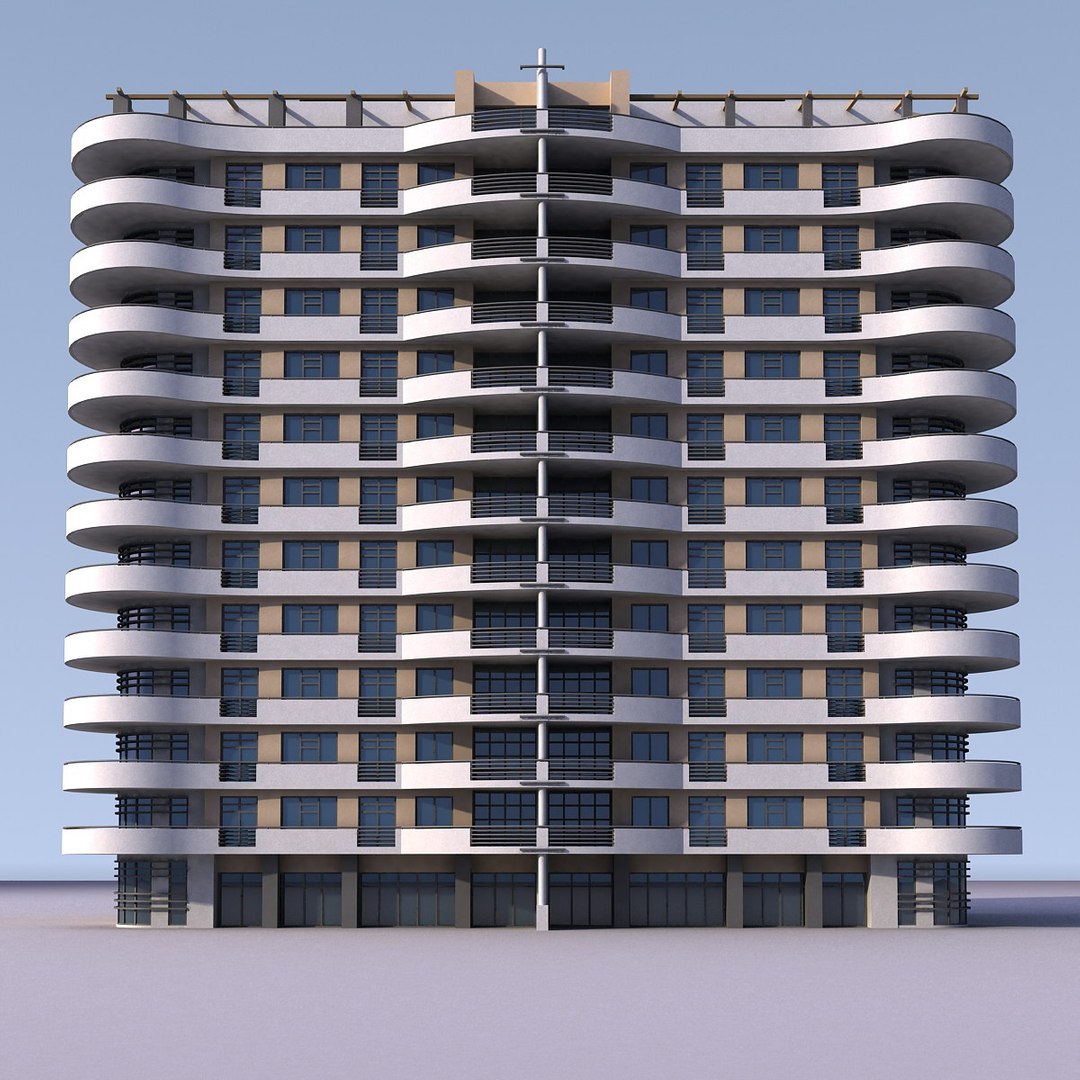 Residential Building 3d Max