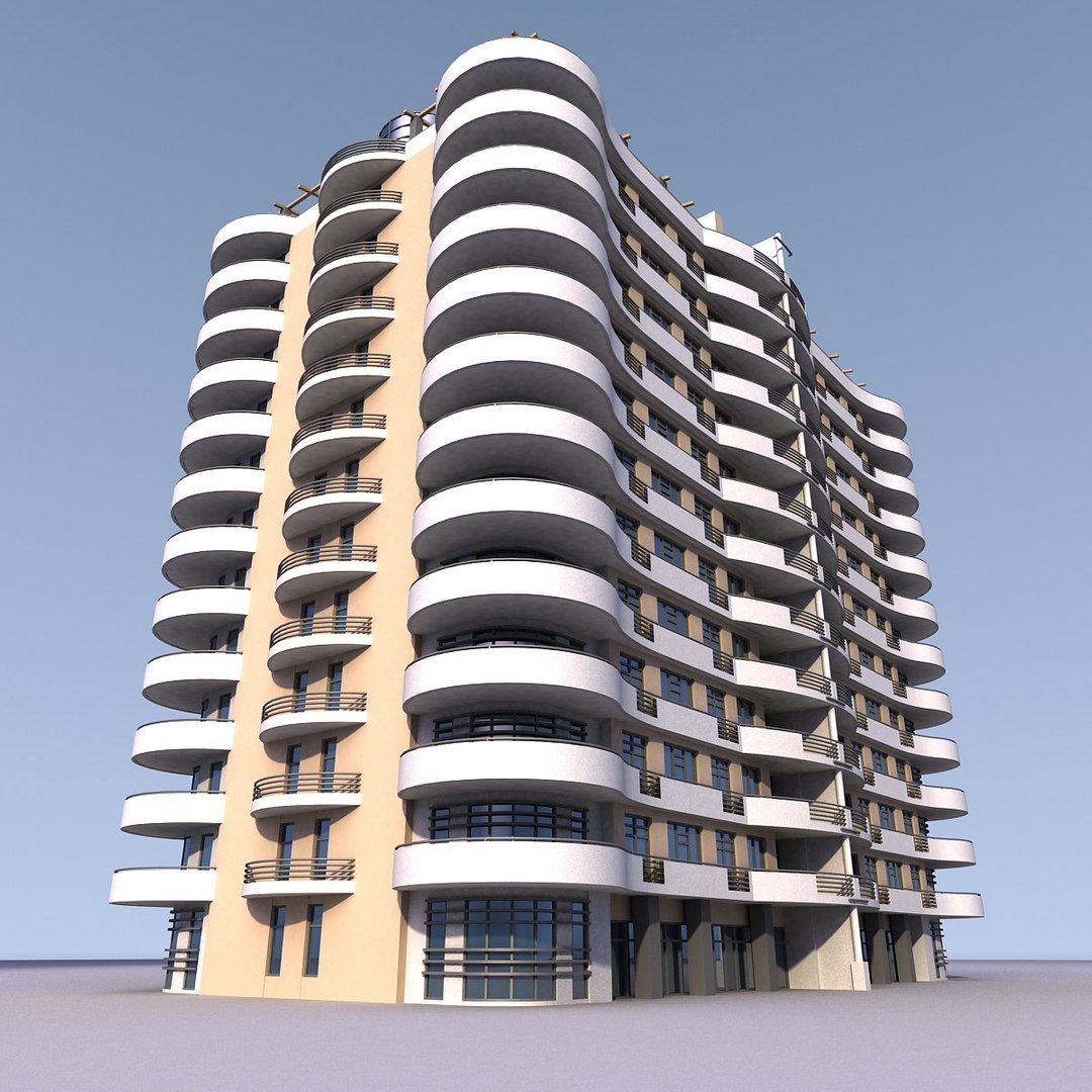 Residential Building 3d Max