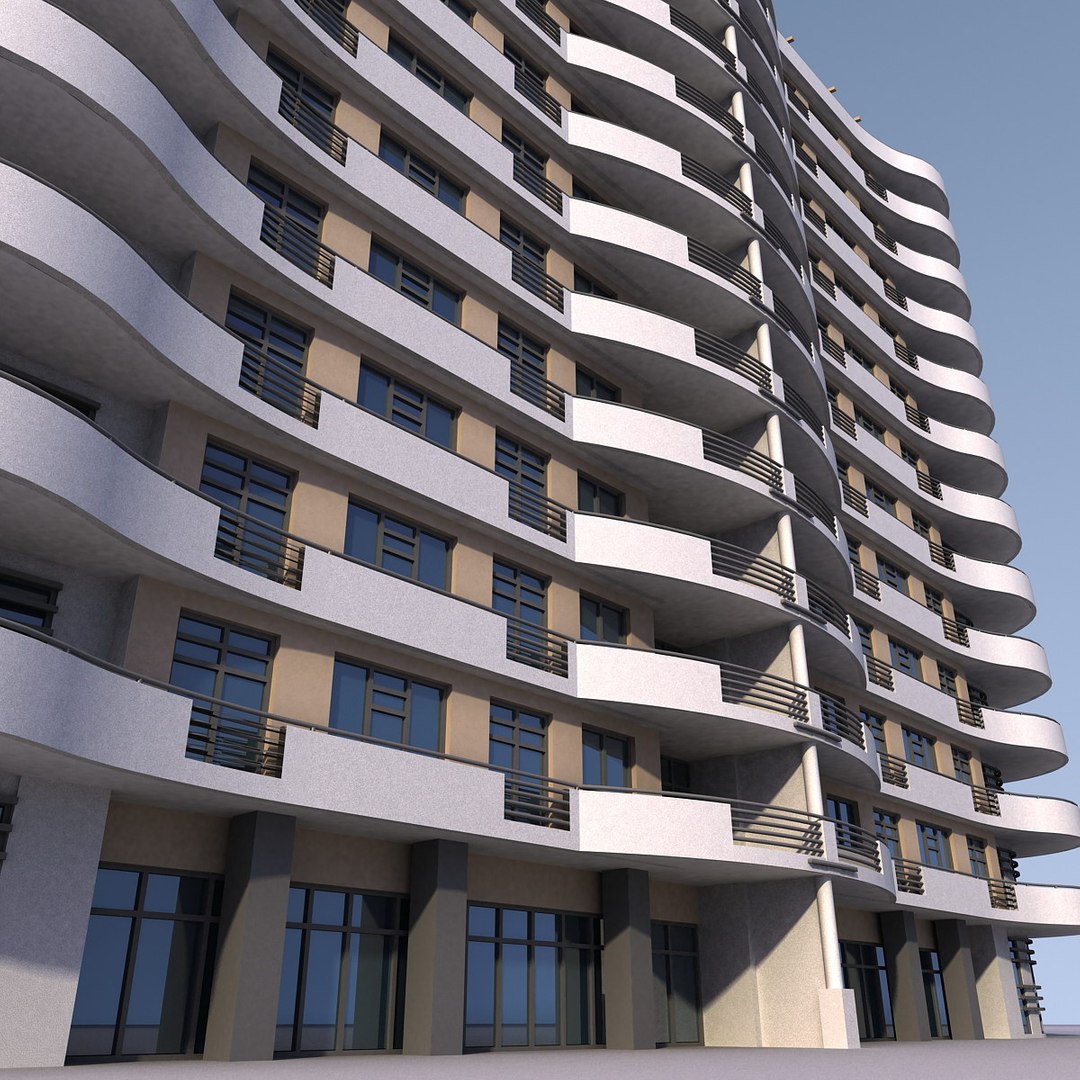 Residential Building 3d Max