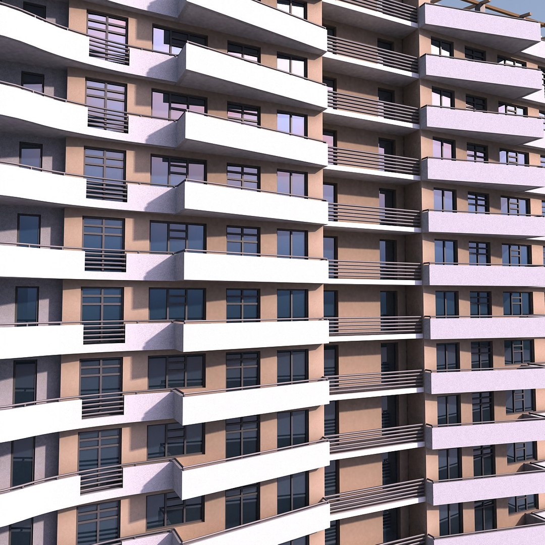 Residential Building 3d Max