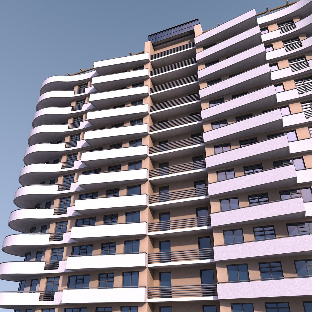 Residential Building 3d Max