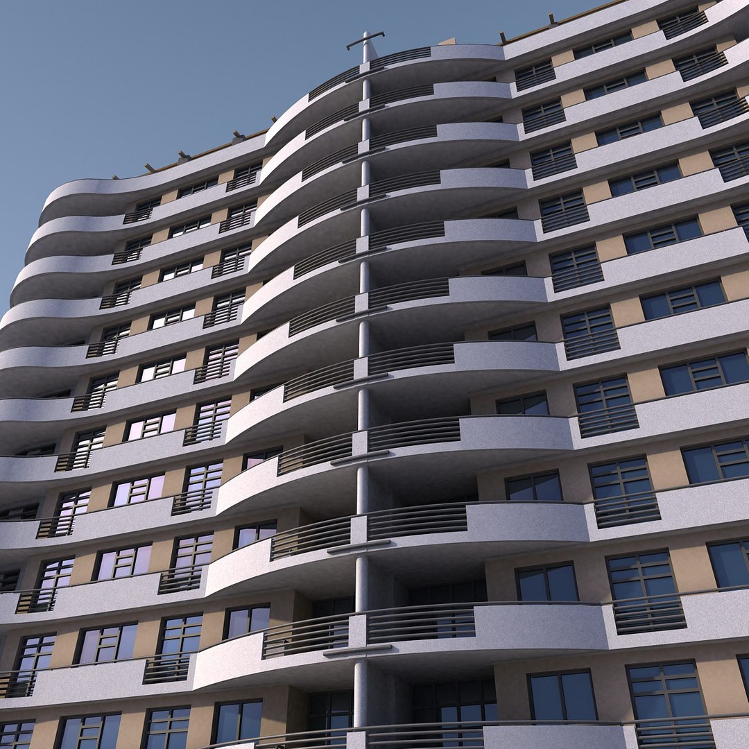 Residential Building 3d Max