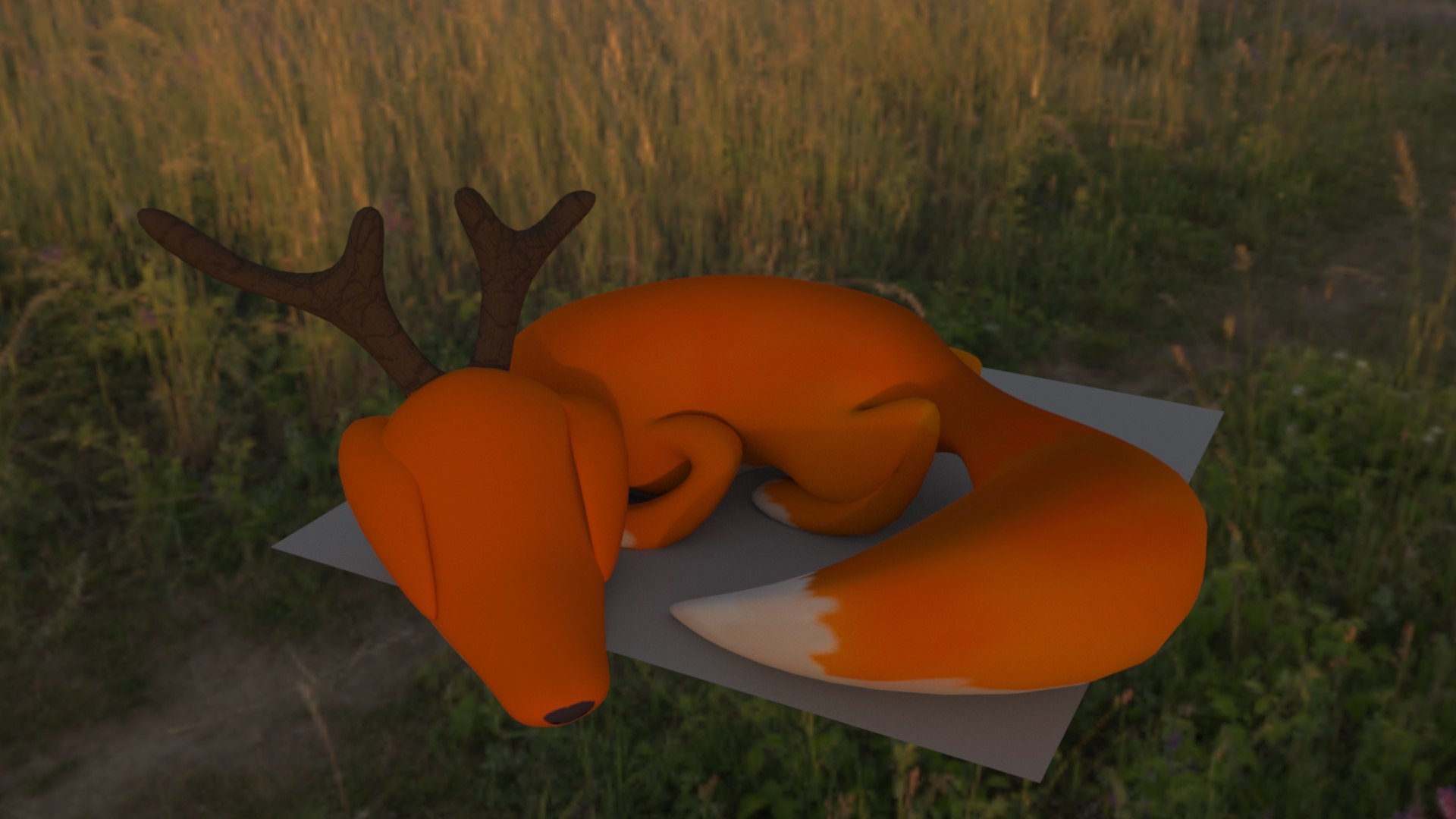 3D Fox Deer - TurboSquid 1436651