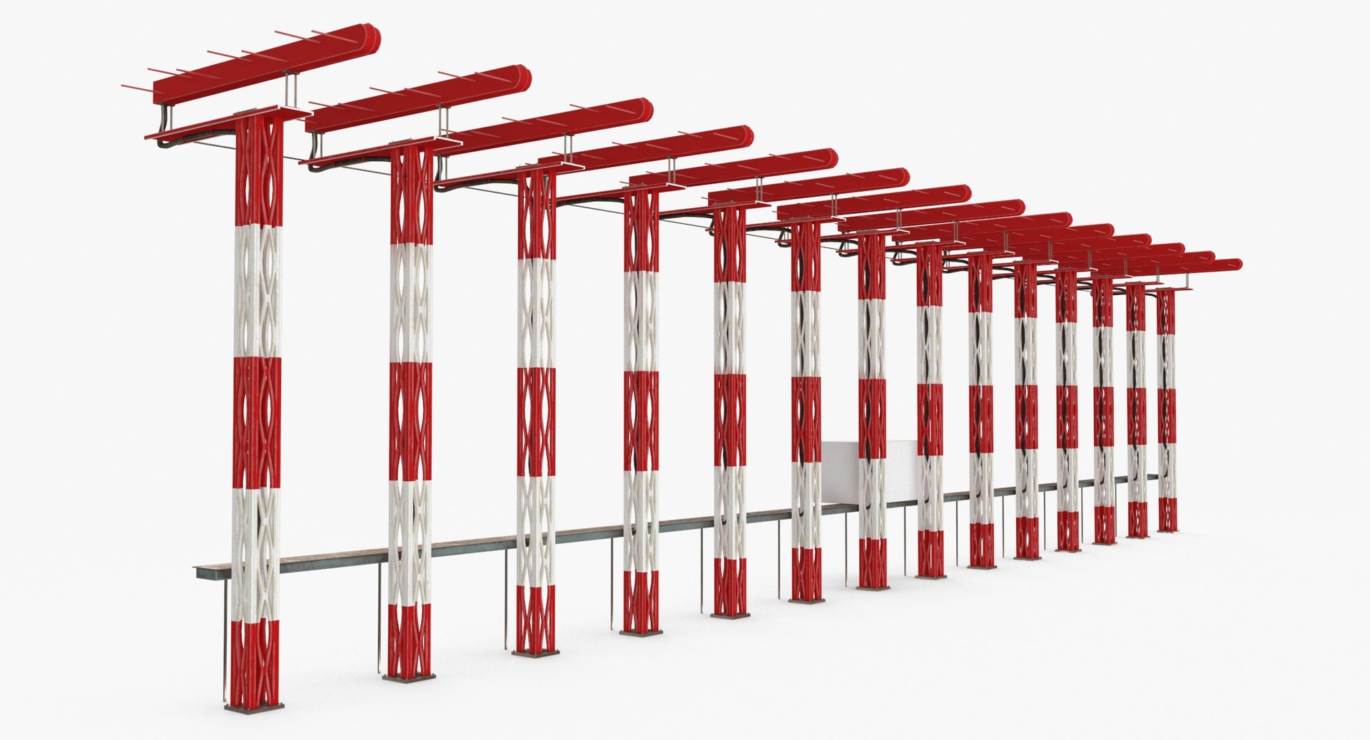Instrument Landing System Mast Dirty 3D Model - TurboSquid 2079919