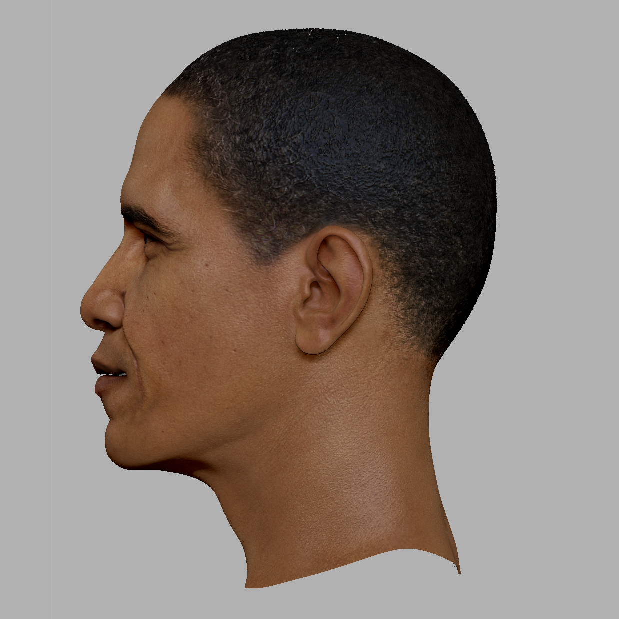 maya barack obama portrait head