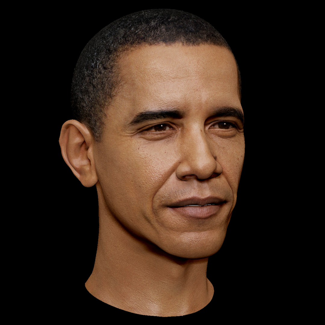 maya barack obama portrait head