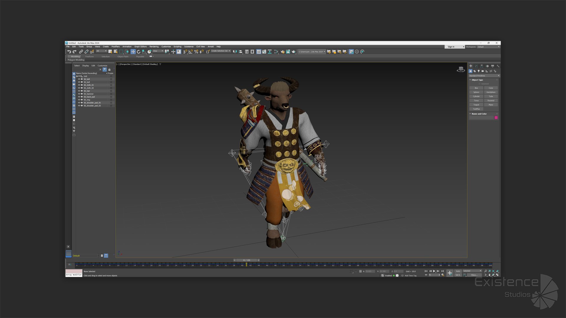 Bull Giro - Anthro Bushido Beasts - Macuahuitl Heroes - 37 3D Model ...