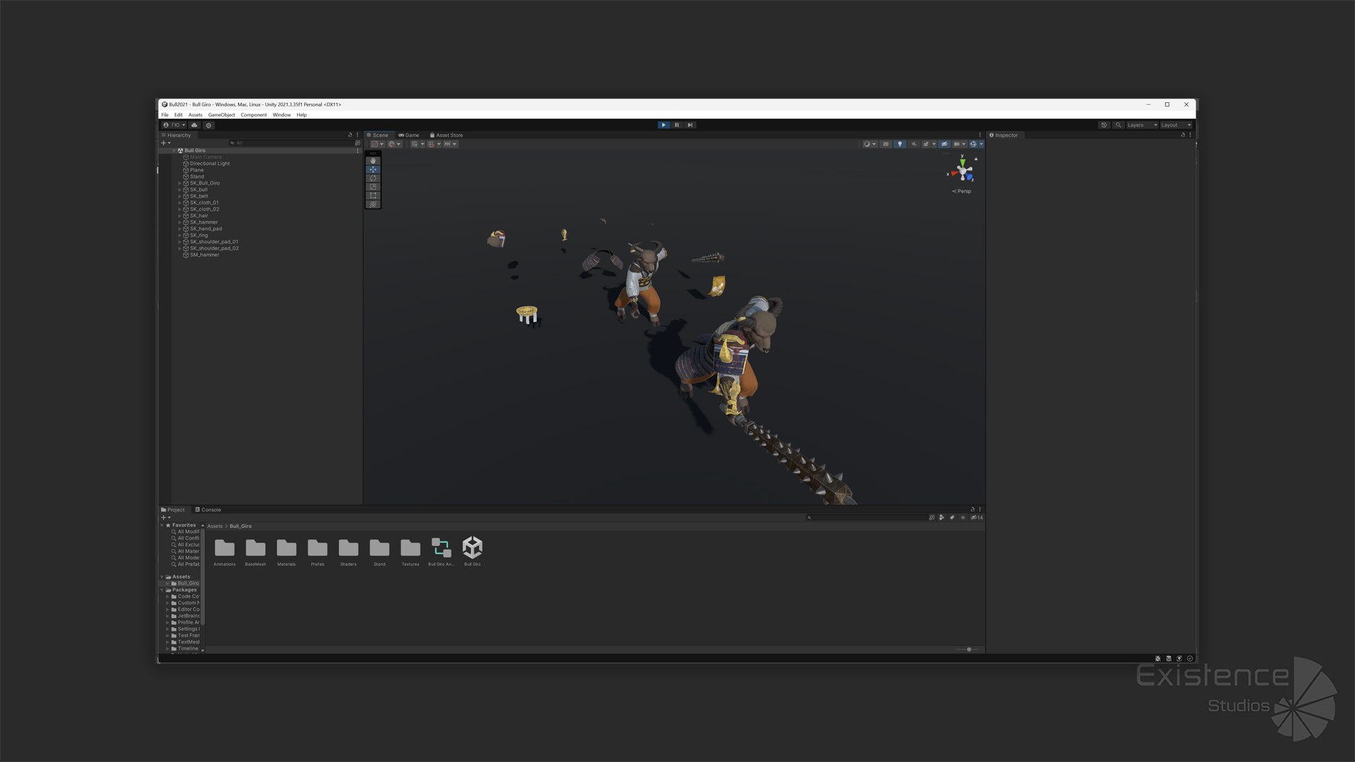 Bull Giro - Anthro Bushido Beasts - Macuahuitl Heroes - 37 3D Model ...
