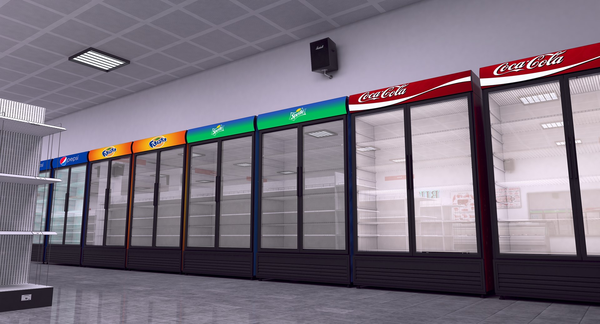 3D Retail Supermarket - TurboSquid 1418074