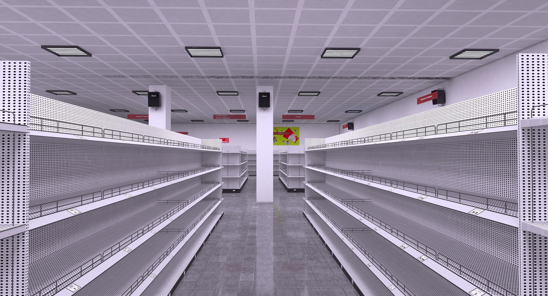 3D Retail Supermarket - TurboSquid 1418074