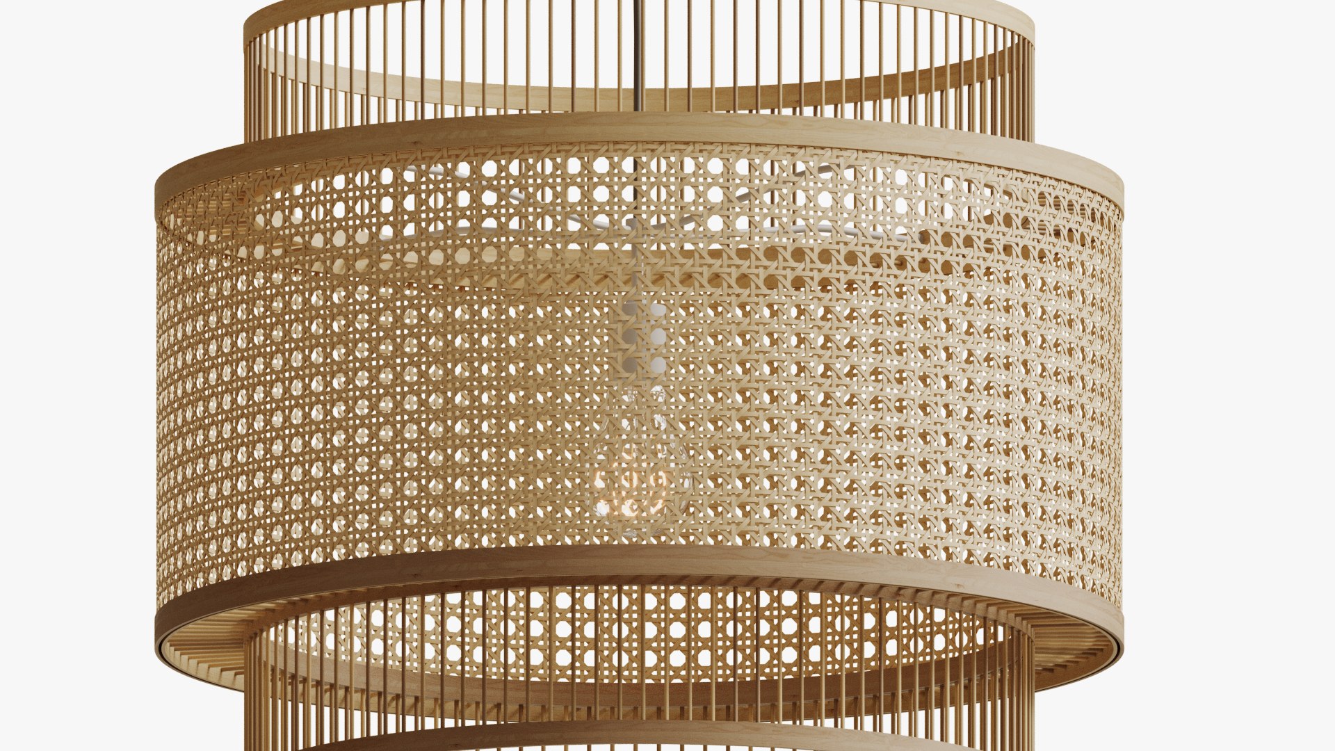 Yen Extra Large Pendant Lamp Shade Natural Bamboo 3D - TurboSquid 1945076