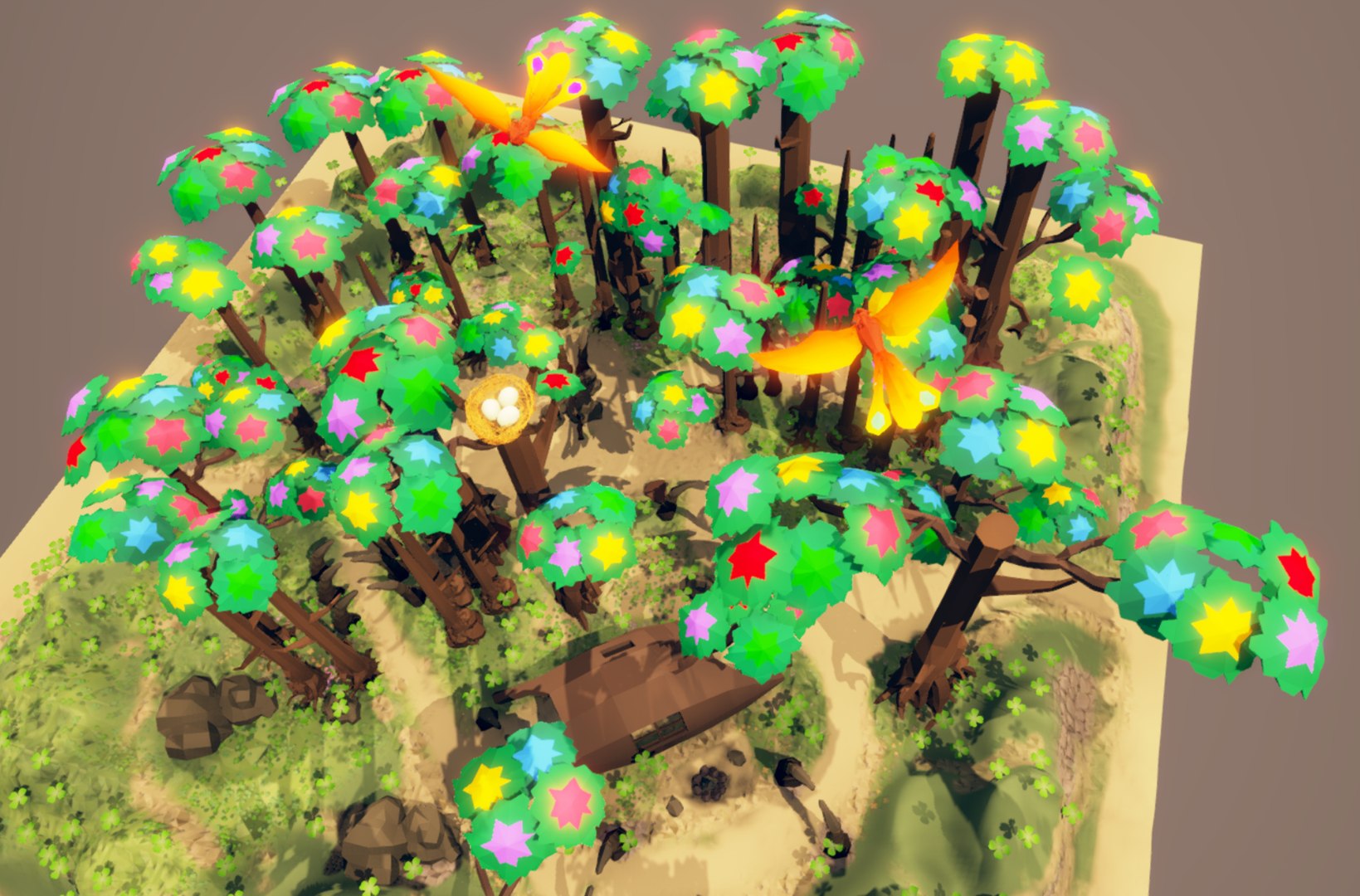 3D model fantasy phoenix forest - TurboSquid 1378568