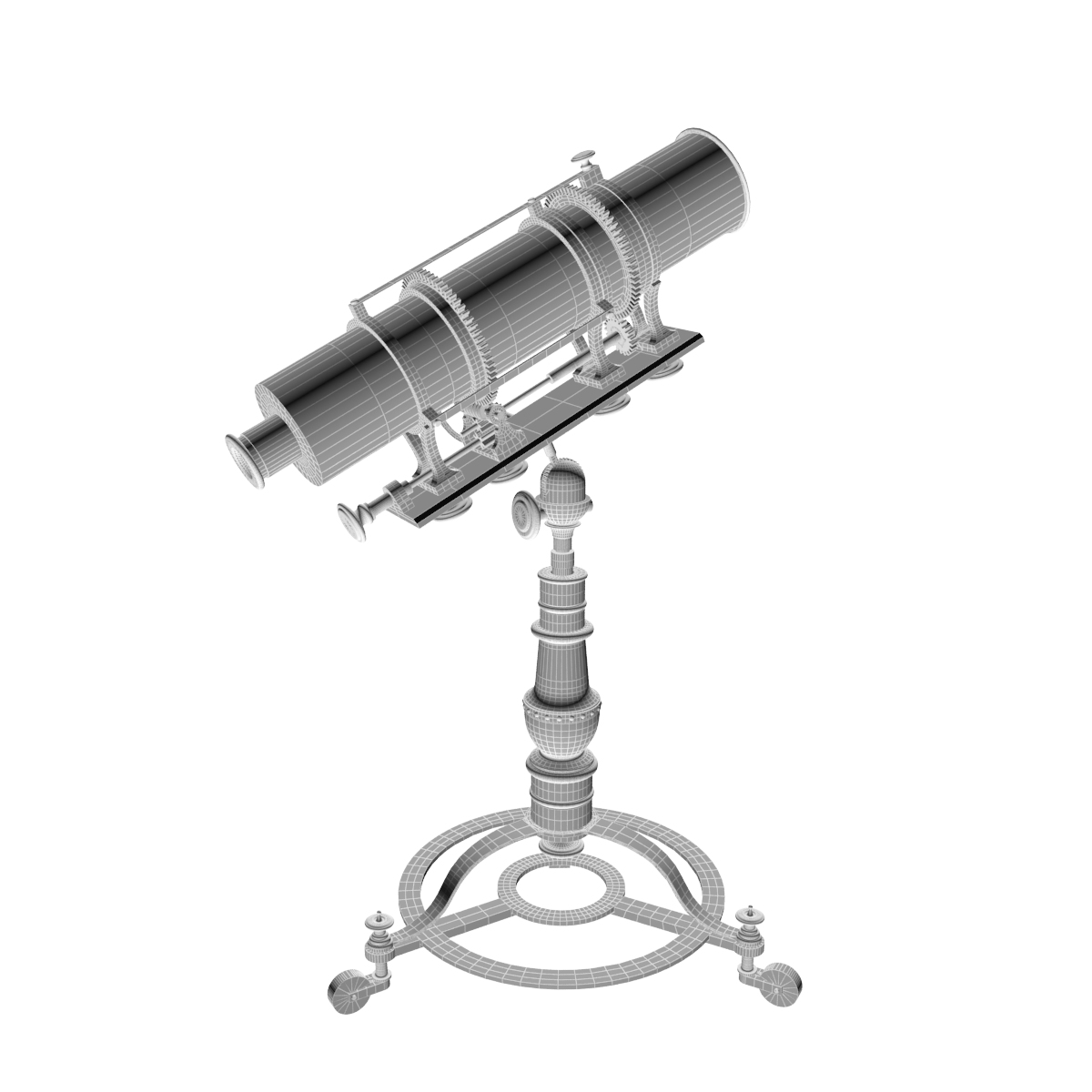 3D brass kaleidoscope model - TurboSquid 1404529
