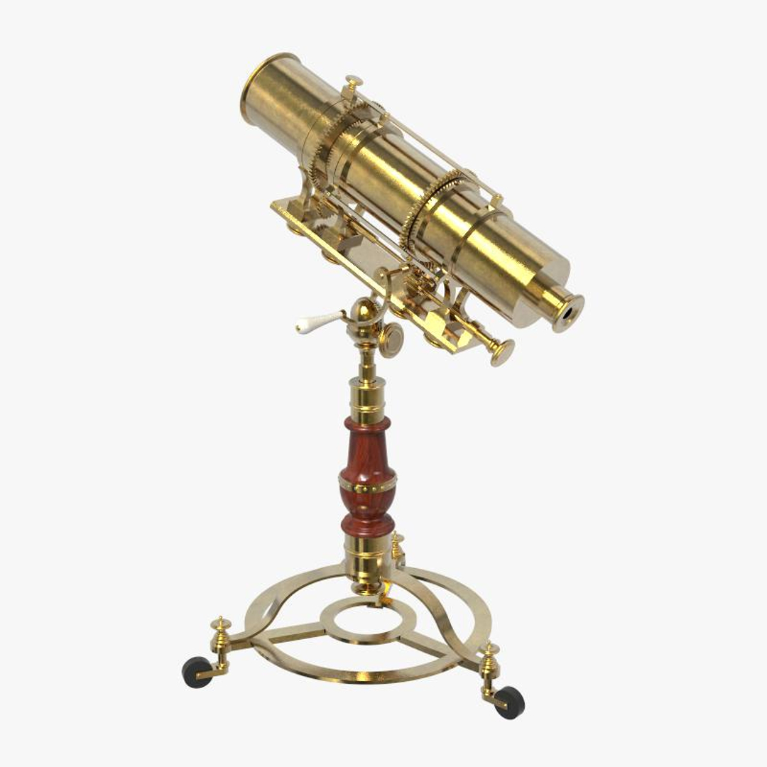 3D brass kaleidoscope model - TurboSquid 1404529