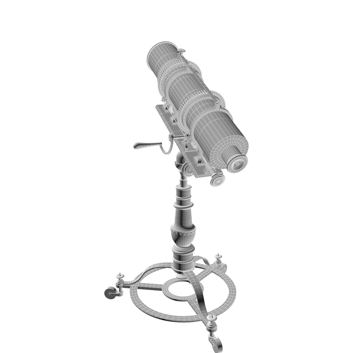 3D brass kaleidoscope model - TurboSquid 1404529