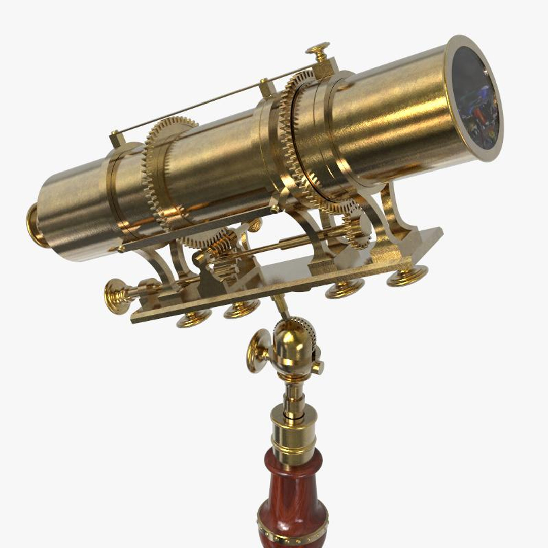3D brass kaleidoscope model - TurboSquid 1404529