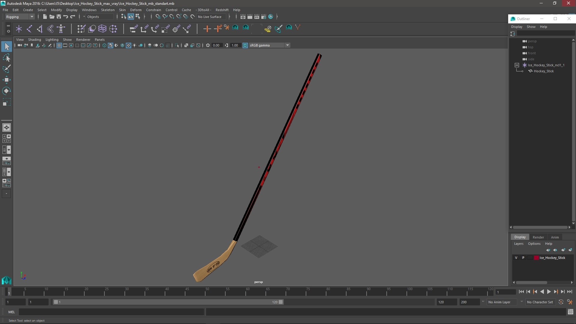 3D Ice Hockey Stick Model - TurboSquid 2202020
