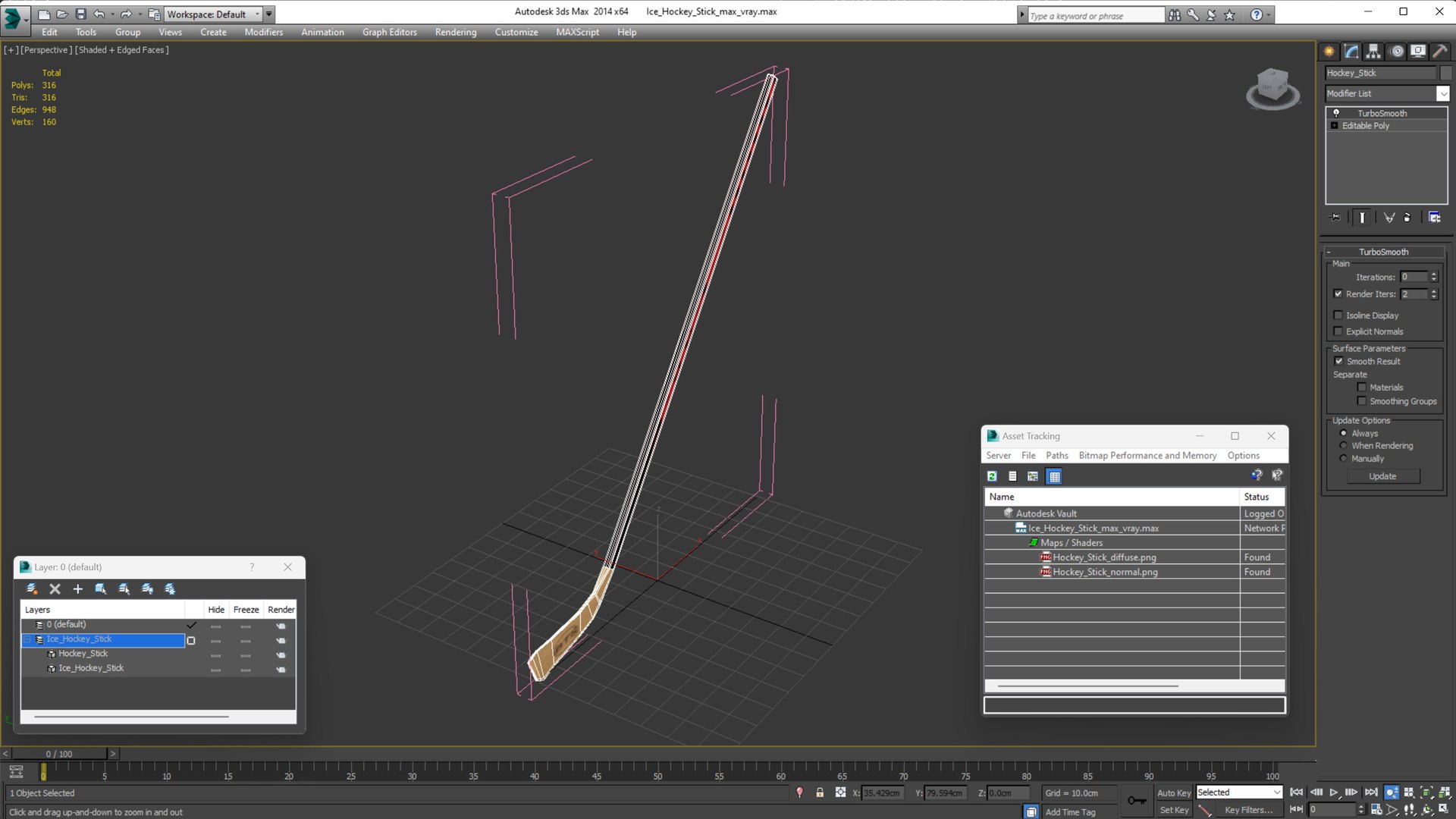 3D Ice Hockey Stick Model - TurboSquid 2202020