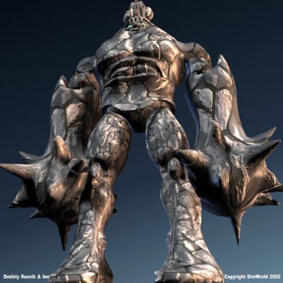 3d Fantasy Character Elemental Earth