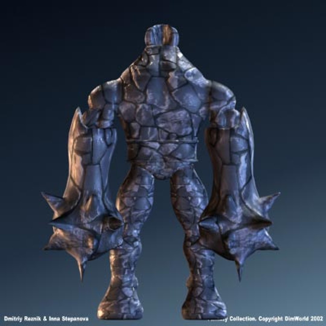 3d Fantasy Character Elemental Earth