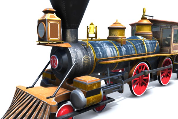 Locomotive Poly Blender Models for Download | TurboSquid