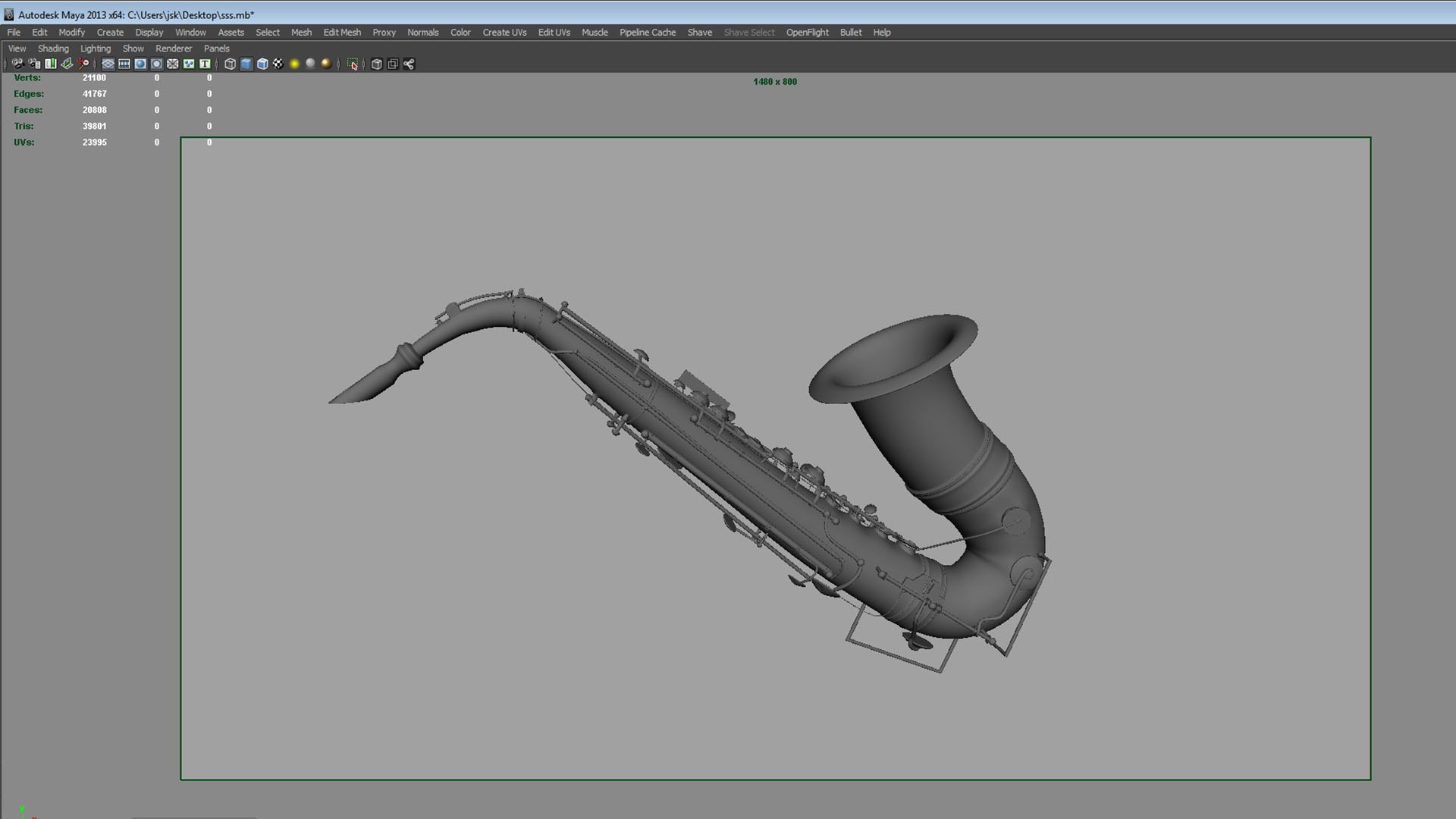 Saxophone 3D model - TurboSquid 1452247