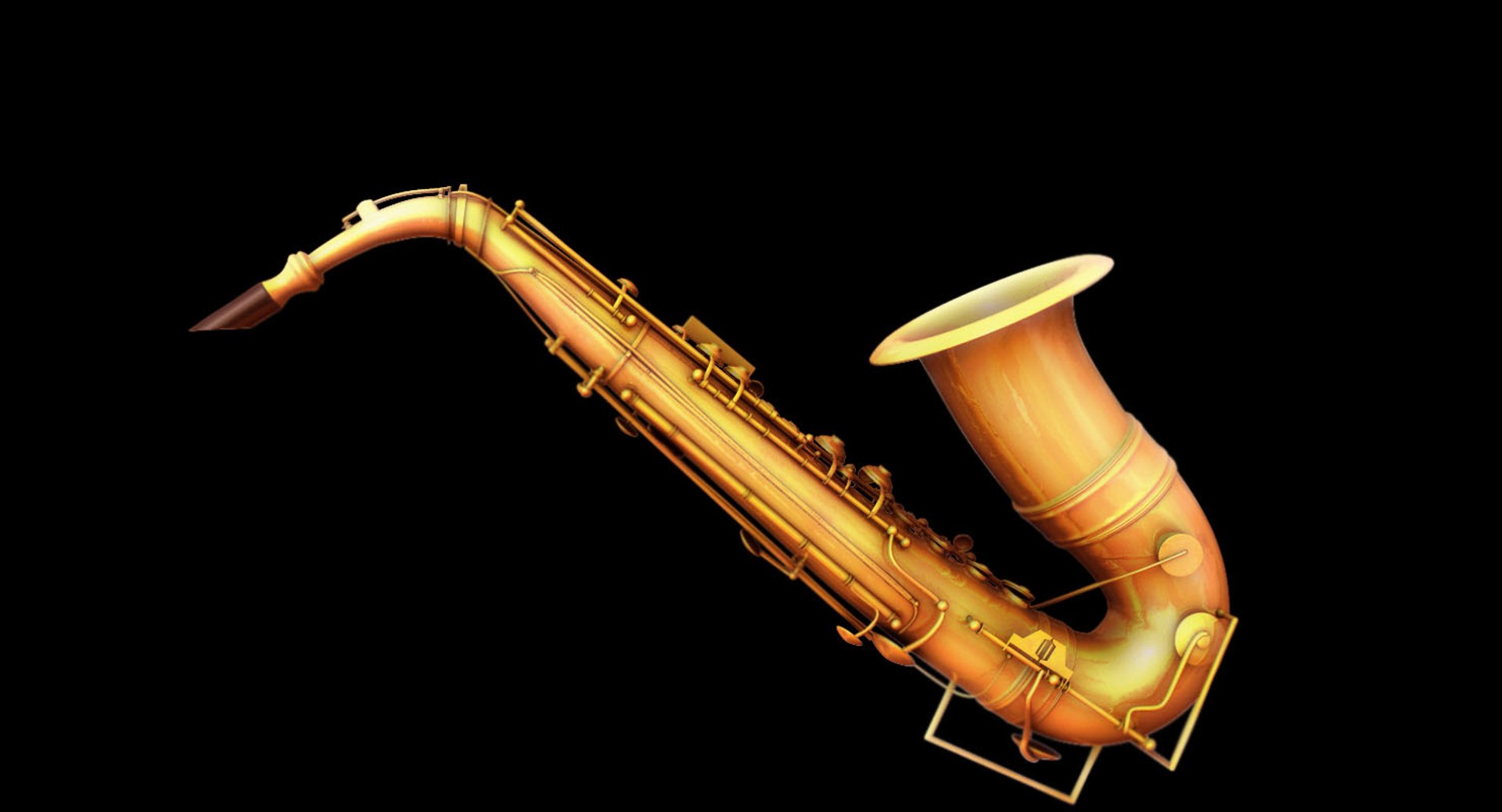 Saxophone 3D model - TurboSquid 1452247