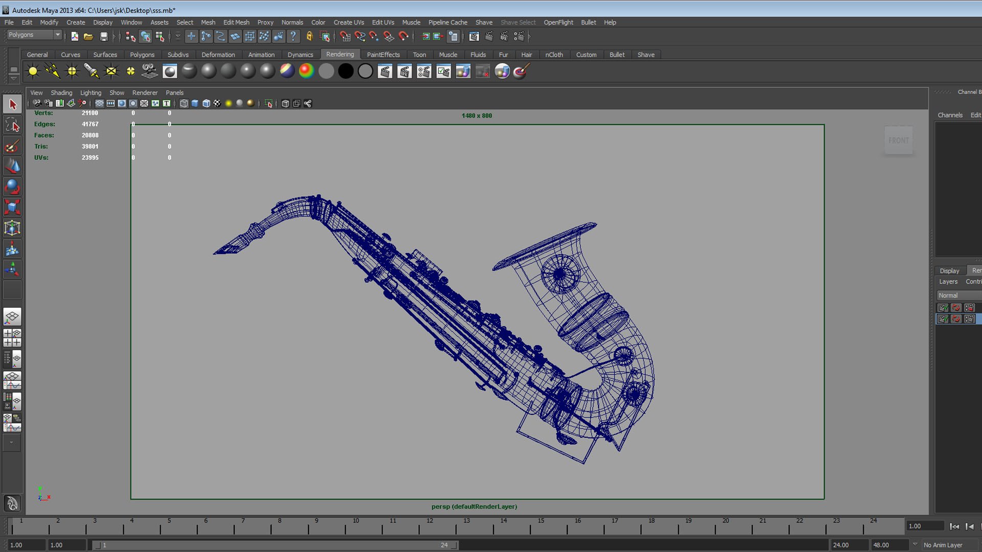 Saxophone 3D model - TurboSquid 1452247