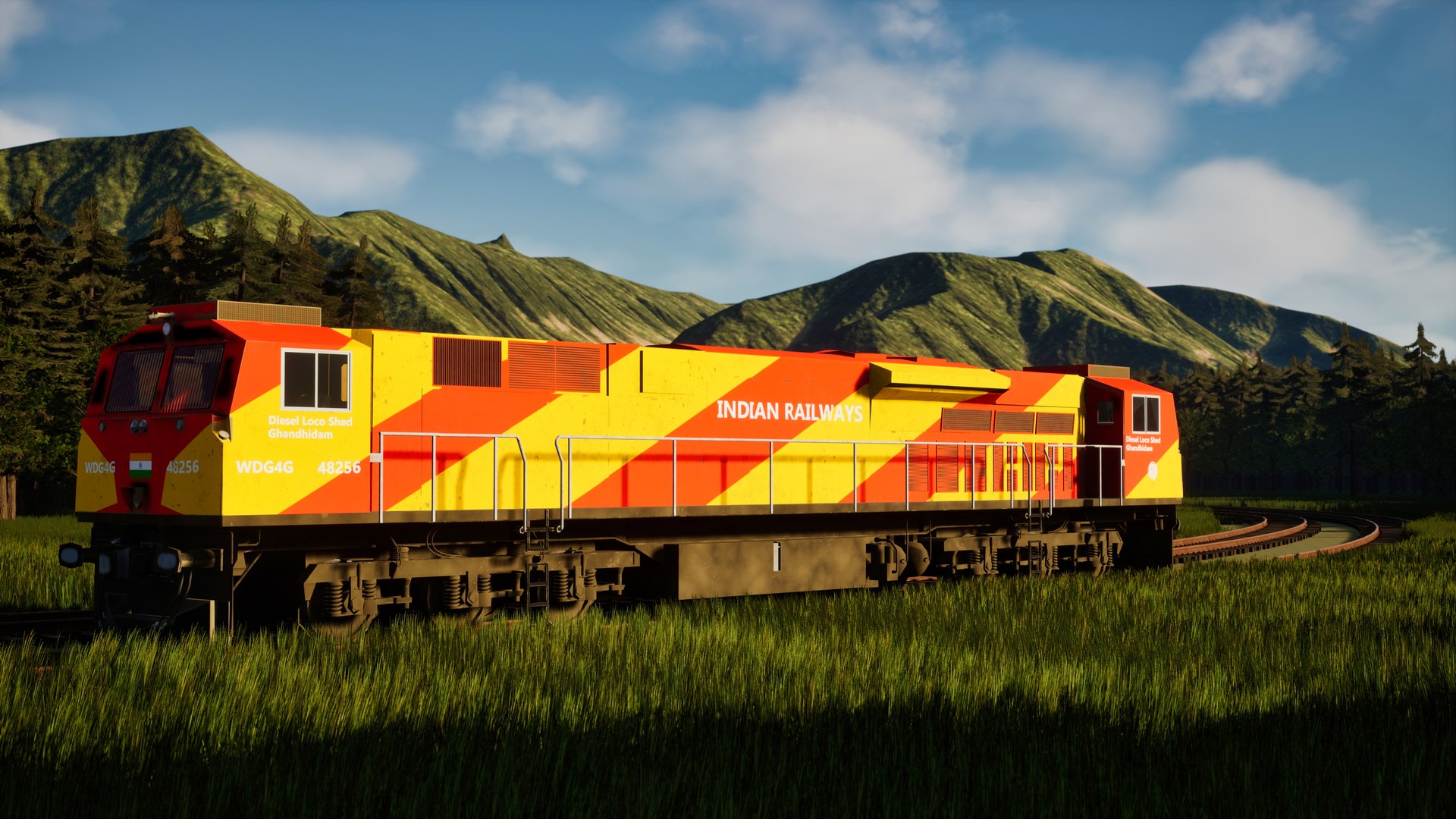 3D Indian Railways WDG 4G Diesel Locomotive With Cabin Interior Model - TurboSquid 2382451