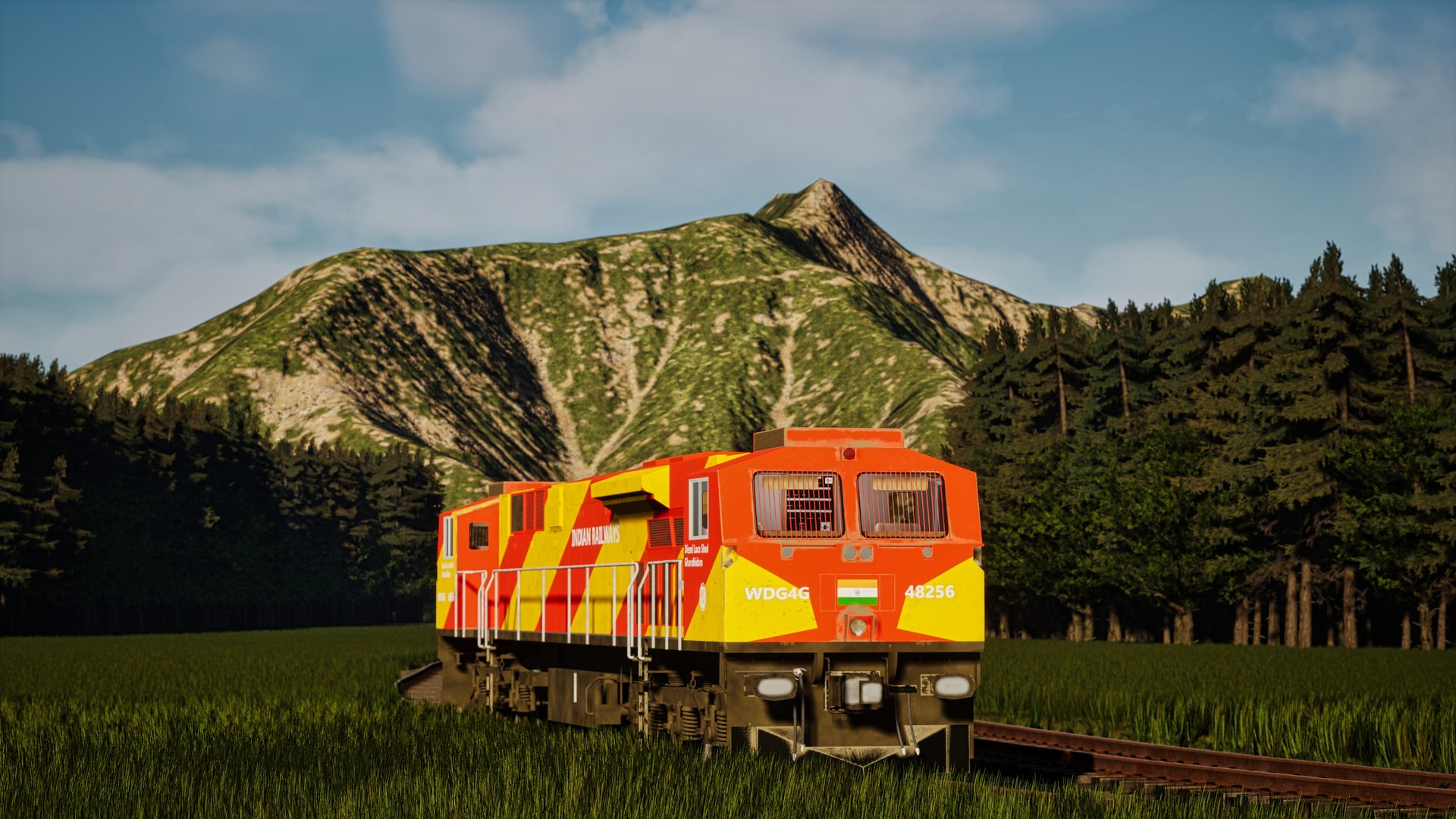 3D Indian Railways WDG 4G Diesel Locomotive With Cabin Interior Model - TurboSquid 2382451