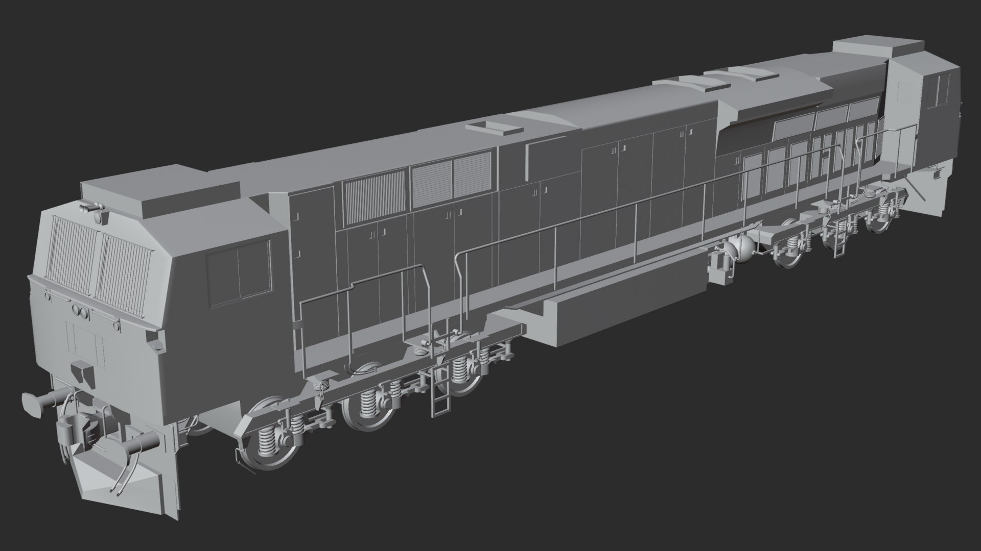 3D Indian Railways WDG 4G Diesel Locomotive With Cabin Interior Model - TurboSquid 2382451