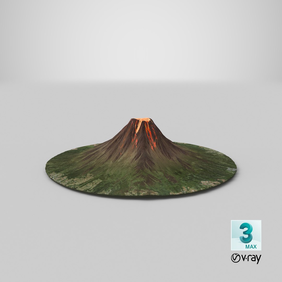 3D volcano lava v2 model - TurboSquid 1403655